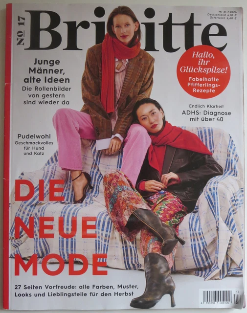 ZEITSCHRIFT &BRIGITTE& NR 17/31.7.2024 Hund und Katz/Die neue Mode ...