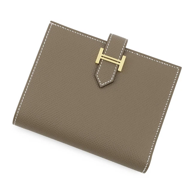 HERMÈS BI-FOLD WALLET Bearn Compact Etoupe Epson K Stamp HERMES £3,190. ...