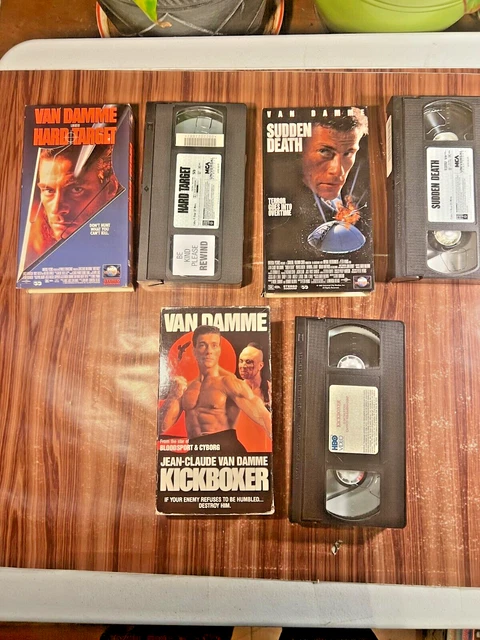 KICKBOXER SUDDEN DEATH Hard Target VHS Lot Jean Clause Van Damme Movie ...