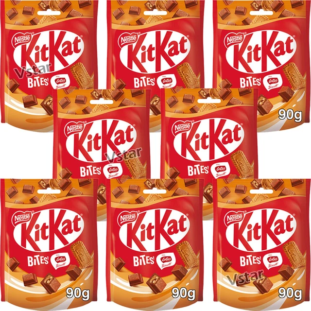 KIT KAT BITES Lotus Biscoff Chocolate Sharing Bag 90g £14.30 - PicClick UK