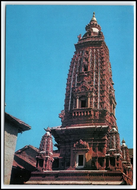 CARTOLINA D'EPOCA TEMPIO Mahaboudha Nepal Terra Cotta Architettura ...
