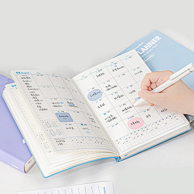 PLANWITH AGENDA 2025 Annual Planner Day Plan Week Notebook Month Plan Kawaii £14.42 - PicClick UK