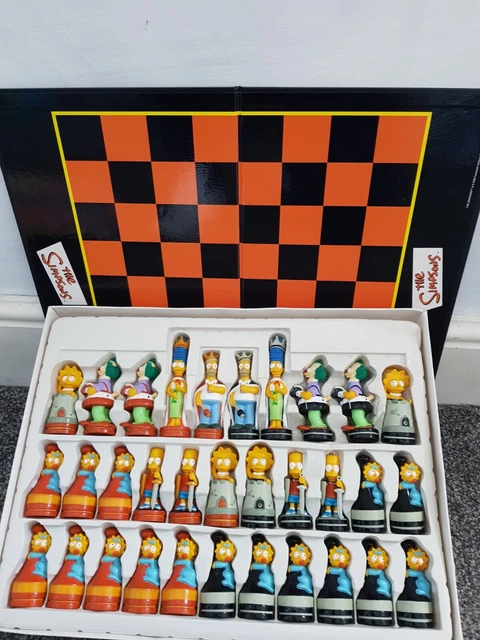 RARE THE SIMPSONS 3D Chess Set Game Vintage 2000 100% Complete EUR 29 ...