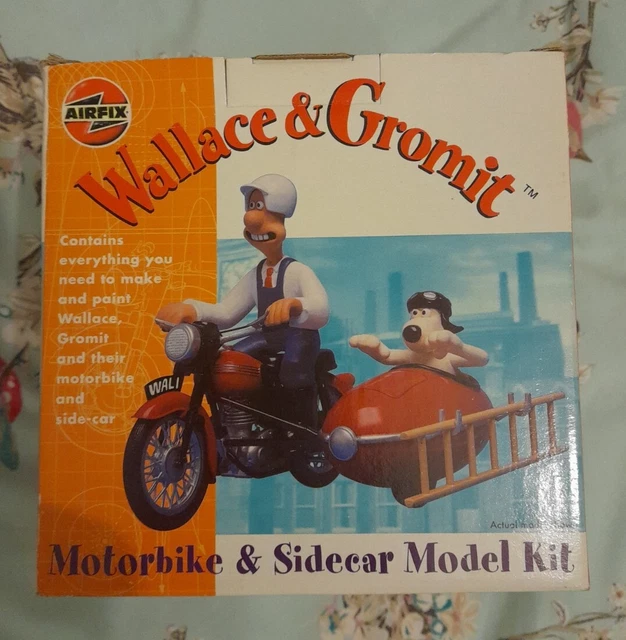AIRFIX WALLACE AND Gromit Rare Motorbike & Sidecar Model Kit Unstarted ...