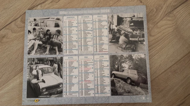 CALENDRIER LA POSTE 2024. Almanach du Facteur Photos anciennes Noir et ...