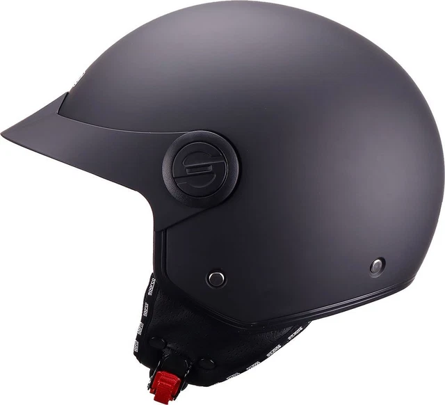 CASQUE DEMI-JET AVEC Pic pour Moto SPARCO Avec Couverture ABS Taille XL ...