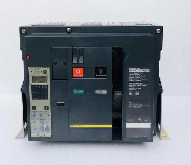 SQUARE D MASTERPACT Nw20H1 Circuit Breaker 2000 Amps Micrologic 6.0 # ...
