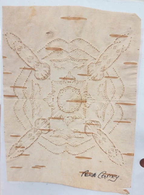 NATIVE AMERICAN ART - Birch Bark Biting 'Muskrat Gathering' By Rosella ...