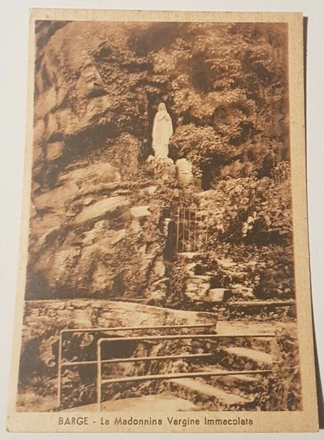 CARTOLINA BARGE (CUNEO) - La Madonnina Vergine Immacolata- F.g ...