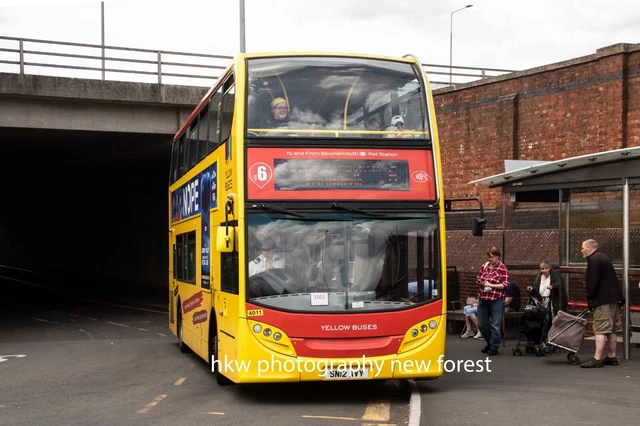 BUS PHOTO A4 Yellow Buses , 4011 rte6 LDO Bournemouth station 4 August ...
