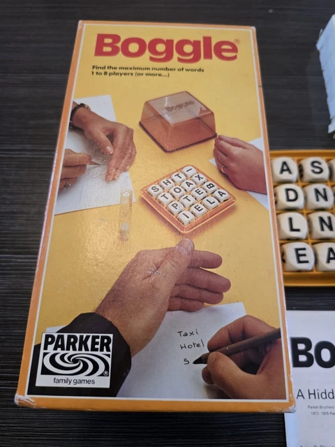 VINTAGE BOGGLE GAME Dice Game By Parker Bros (1978) 100% COMPLETE. £7. ...
