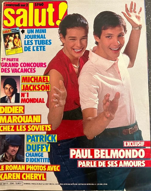 MAGAZINE SALUT! N°204, Paul Belmondo, Michael Jackson, Patrick Duffy ...