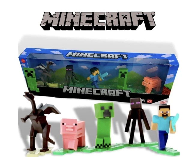 MICRO COLLECTION MINECRAFT Figures. Steve, Enderman, Dragon, Creeper ...