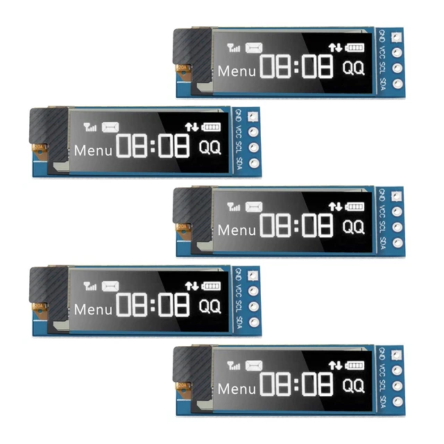 5 PIECES I2C Display Module 0.91 Inch I2C OLED Display Module I2C OLED9911 £9.98 - PicClick UK