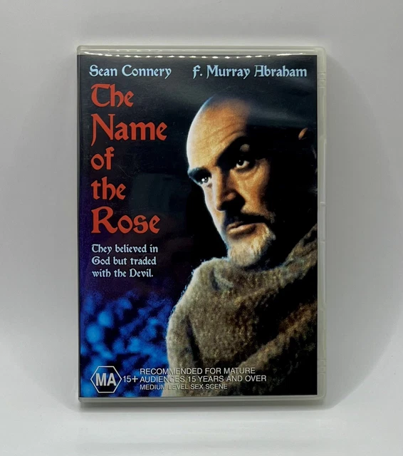 THE NAME OF the Rose Sean Connery DVD Movie Film 1986 Mystery History ...