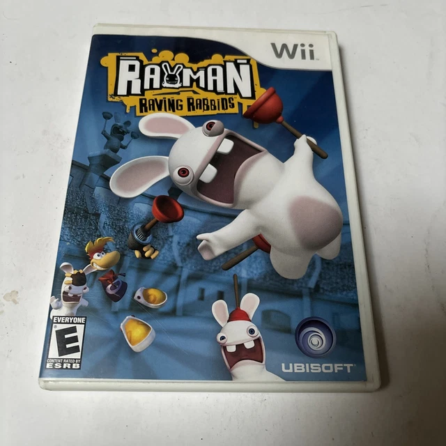 RAYMAN RAVING RABBIDS (Nintendo Wii, 2006) Complete Preowned Clean Disc ...