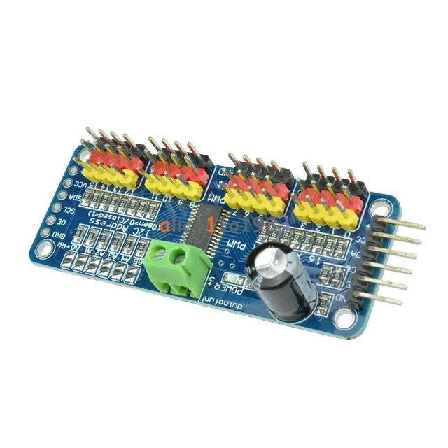 PCA9685 16-CHANNEL 12-BIT PWM Servo motor Driver I2C Module For Arduino ...