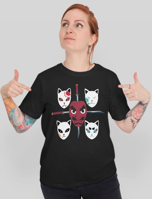 DEMON SLAYER JAPENESE Katana Sword Mask Anime Tanjiro Kimetsu No Yaiba ...