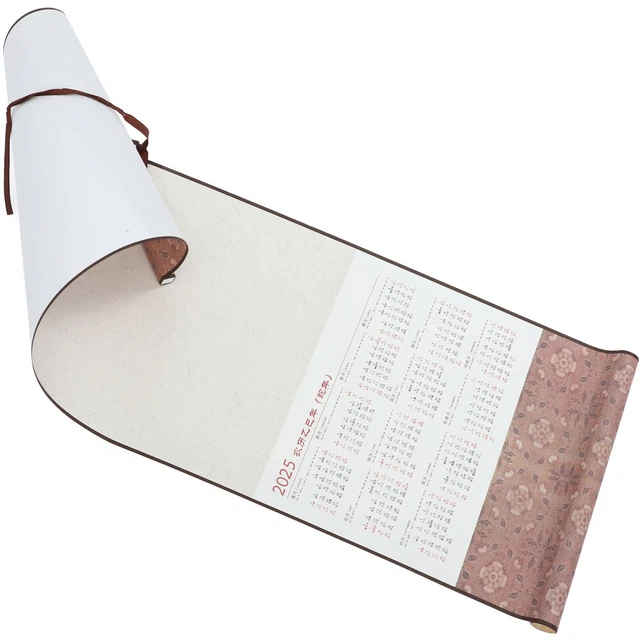 WALL HANGING SCROLL Calendar 2025 Monthly 2025chinese New Year £13.99 ...