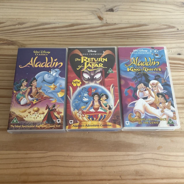 ALADDIN VHS BUNDLE- 3 Films - Walt Disney - Return Of Jafar - King Of ...