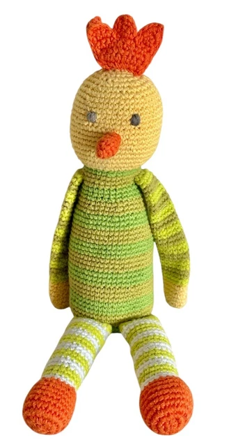 PEBBLECHILD DUCK CHICKEN Soft Toy Pebble Comforter Knit Crochet ...