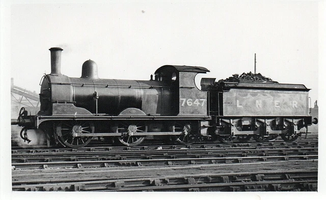 LNER CLASS J15 0-6-0 No 7647 (5447) at STRATFORD MPD 12/3/38 R/PHOTO £1 ...