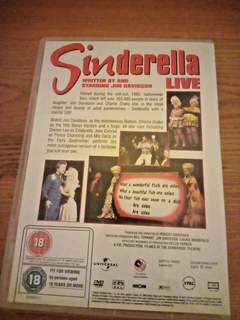 JIM DAVIDSON SINDERELLA Live (DVD) UK Release - Rare EUR 54,86 ...