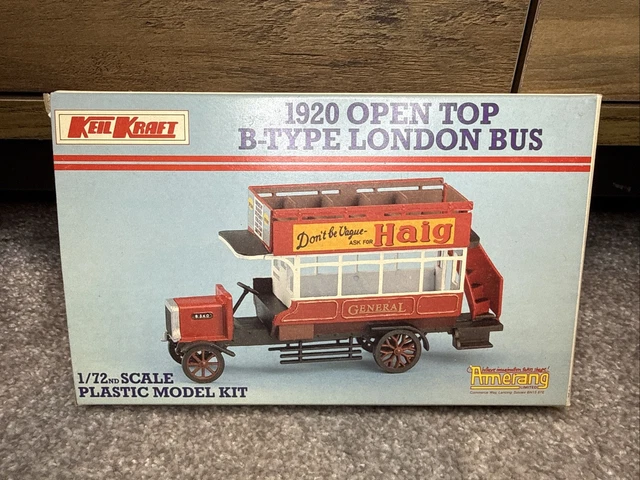 KEIL KRAFT 1/72 Scale Model Kit 1920 Open Top B Type London Bus K312 £7 ...