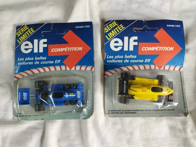 LOT DE 2 voitures Elf F1 modèles réduits 1/53 Renault neuves EUR 20,00 ...