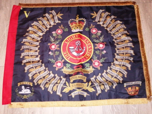 THE LIGHT INFANTRY 5th battalion Regimental colours flag £30.00 ...