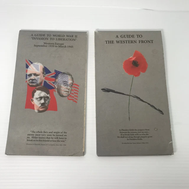 MAP BOOKS GUIDE to World War 2 + Western Front - Fold out Maps EUR 17 ...