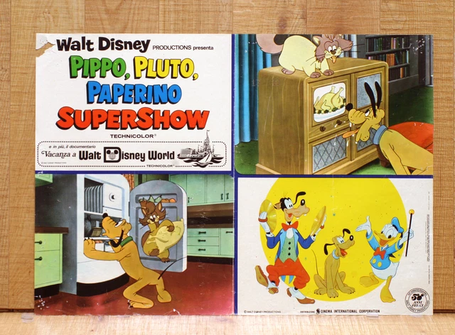PIPPO PLUTO PAPERINO SUPERSHOW fotobusta poster DISNEY'S CARTOON ...
