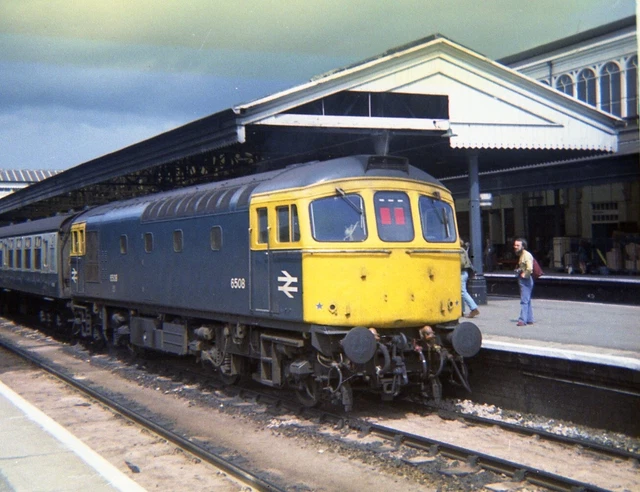 ORIGINAL railway negative class 33 /6508 Exeter 1972 £4.99 - PicClick UK
