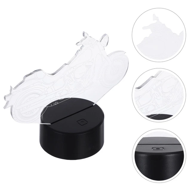 3D LAMP VISUAL Light Effect Touch Colors Changes Night Light ...