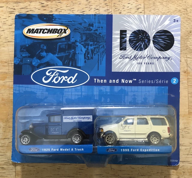 MATCHBOX 100 YEARS Then and Now 1929 Model A Ford Truck & 98'Expedition ...