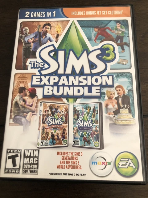 THE SIMS 3 Expansion Bundle - Sims 2 Pack World Adventures ...