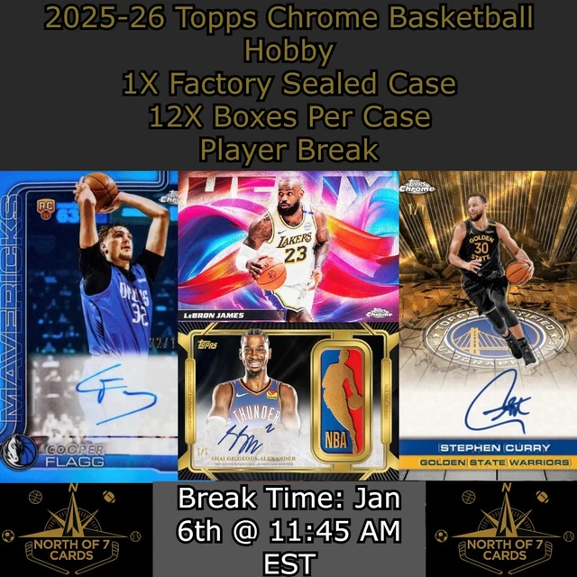 ADEM BONA - 2025-26 Topps Chrome Basketball Hobby - 1X Case BREAK #15 ...