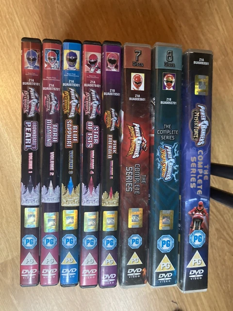 POWER RANGERS DVDS Mystic Force Ninja Storm Dino Thunder Operation ...