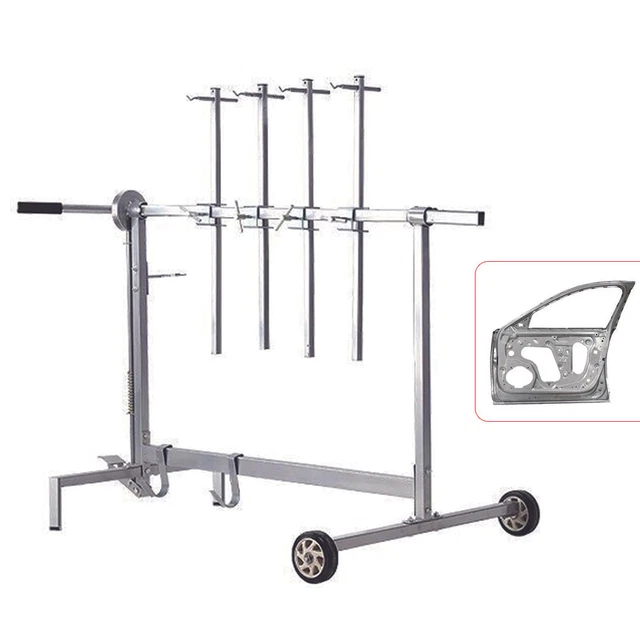 AUTO BODY PAINT Stand, Painting Rack Bumper Holder Car Door Hood Fender ...