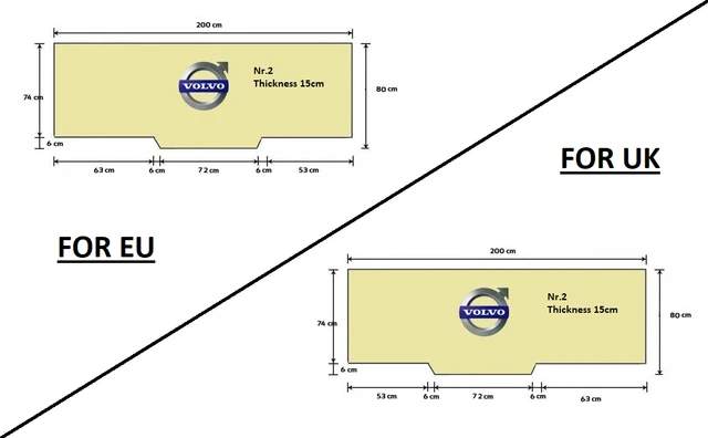 TRUCK VOLVO FH Foam Mattress "BED" 2 £65.00 - PicClick UK