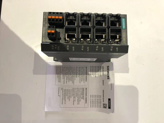 SIEMENS 6GK5108-0BA00-2AA3 SCALANCE x108 Ethernet Interrupteur EUR 75 ...