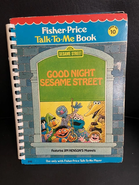 FISHER PRICE TALK To Me Book Good Night Sesame Street Book No. 10 ...