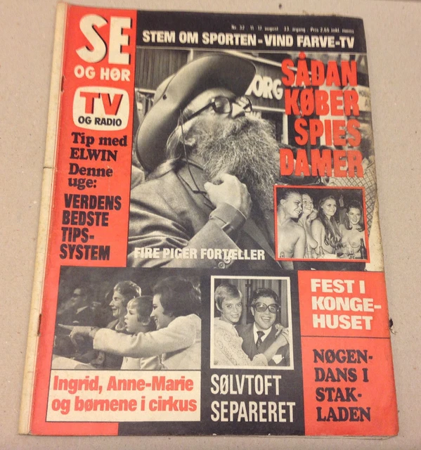 QUEEN ANNE-MARIE KING CONSTANTINE II IN CIRCUS DENMARK VTG Danish ...