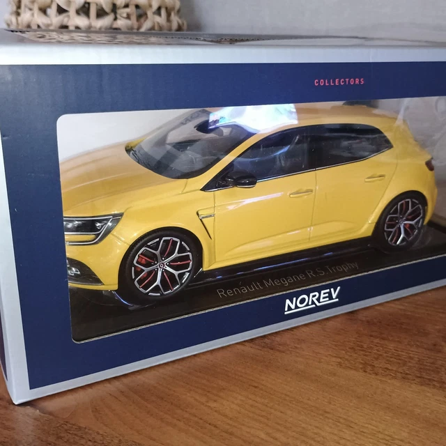 RENAULT MÉGANE RS trophy jaune sirius de 2019 NOREV 1/18e ref 185393 ...