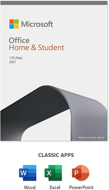 NEW MICROSOFT OFFICE Home & Student 2021 Software 1 Device - PC/MAC £94 ...