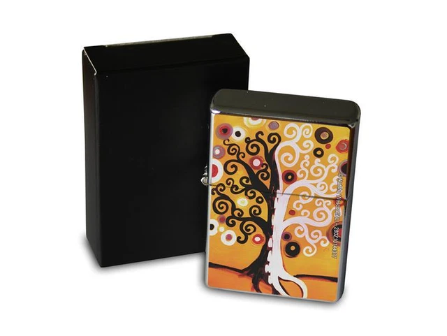 CHROME WINDPROOF LIGHTER Oil Refillable Fantasy Gothic Tree EUR 13,91 ...