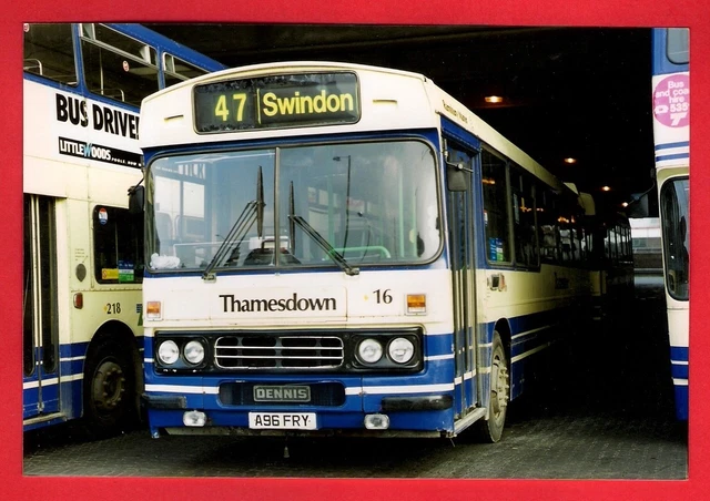SWINDON BUS PHOTO - Thamesdown 16: A96FRY: 1984 Leicester Duple Dennis ...