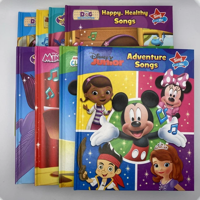 LOT OF 8 Disney Junior Sing With Me Books Minnie Mickey Mouse Clubhouse ...