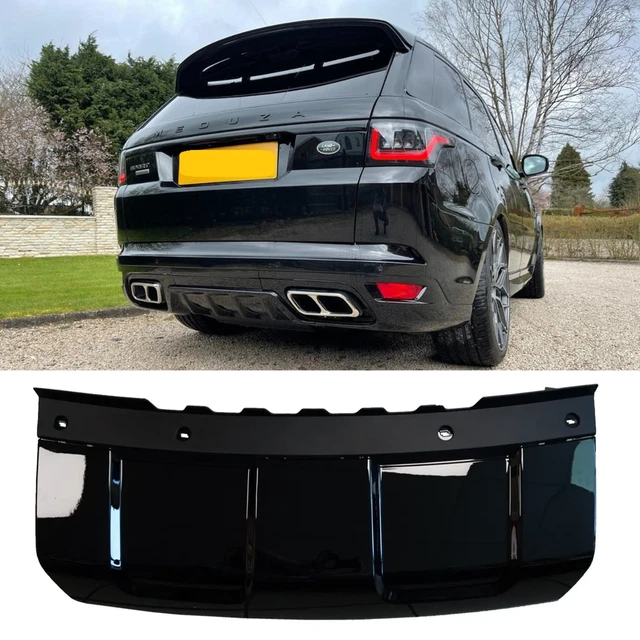 RANGE ROVER SPORT L494 Rear Bumper Diffuser (2014-2017) SVR Style Tow ...
