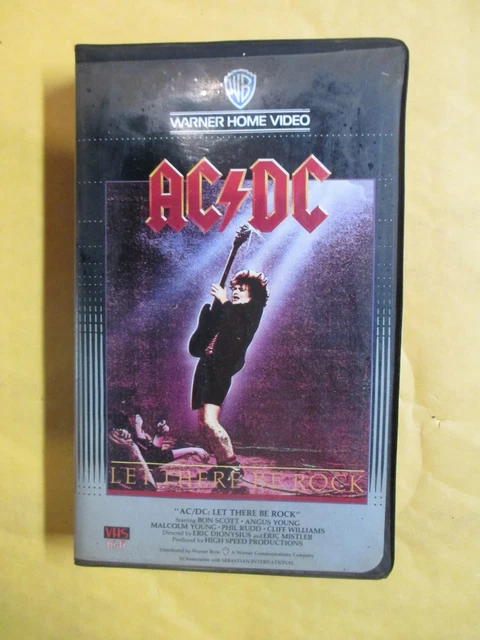 VHS TAPE AC/DC "Let There Be Rock" Warner Bros Clamshell Box New EUR 17 ...